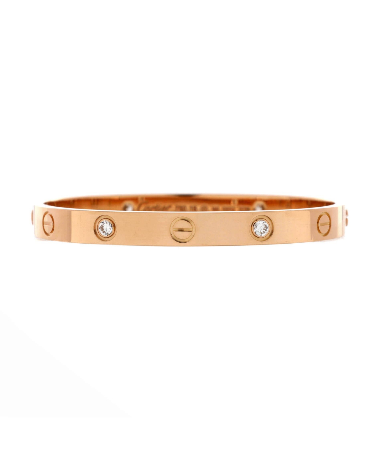 Click here for Pre-Owned Cartier Love 4 Diamond Bracelet - 18k ro... prices