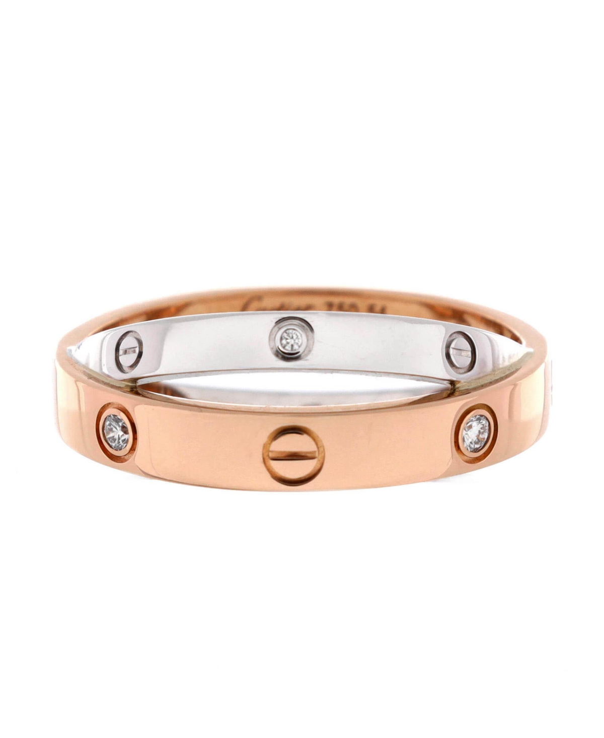 Click here for Pre-Owned Cartier Love 6 Diamonds Double Ring - 18... prices