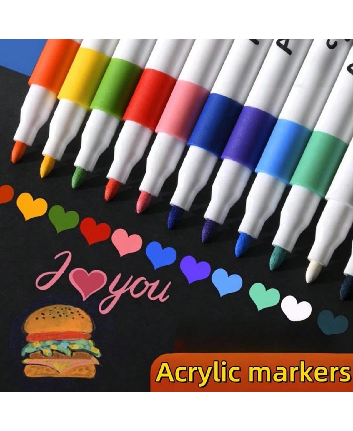 Click here for Htutwoo 24pcs Acrylic Marker Pen  Pen To Graffiti... prices