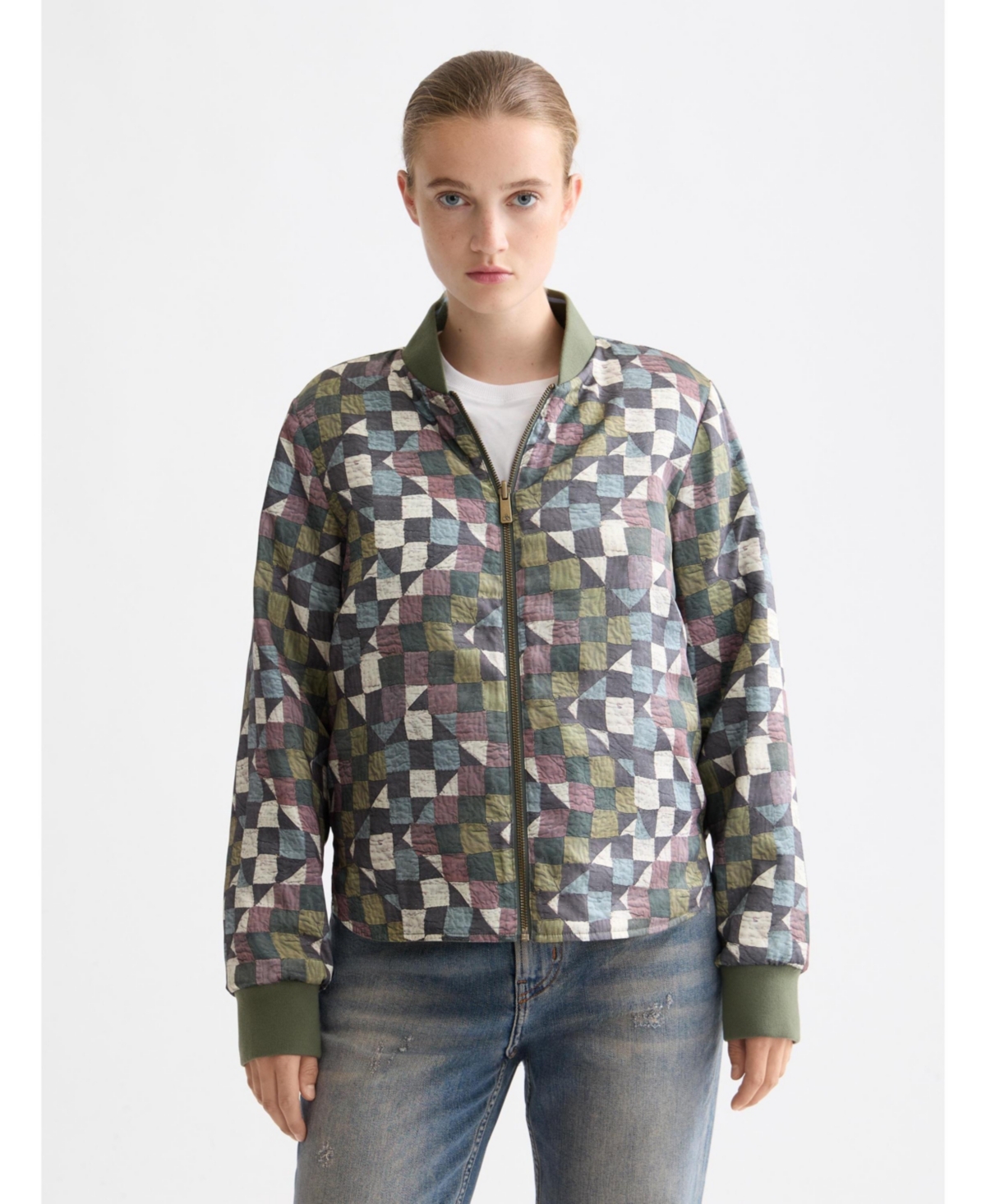 Click here for Scotch & Soda Womens Reversible Quilted Bomber - T... prices