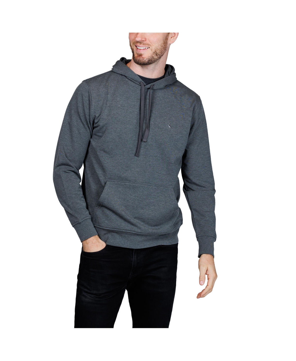 Click here for Tailorbyrd Mens Fleece Hoodie - Charcoal heather prices