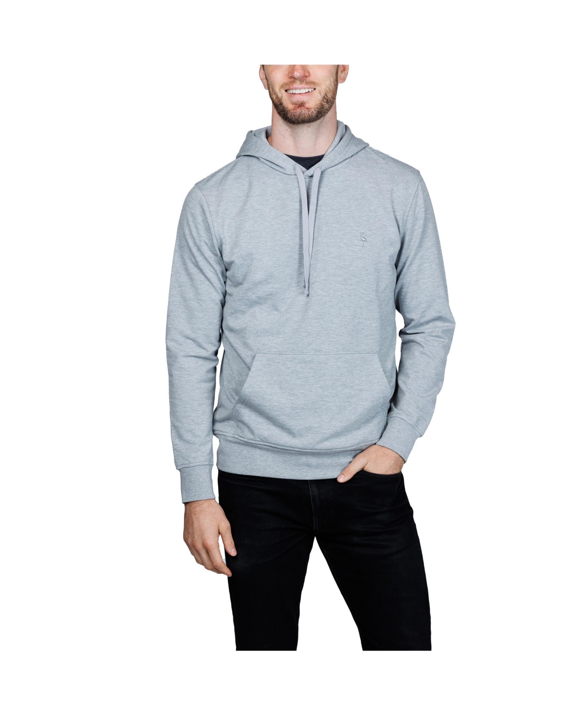 Click here for Tailorbyrd Mens Fleece Hoodie - Grey heather prices