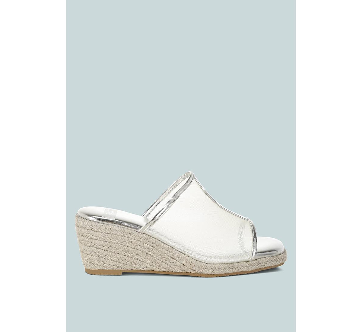 Click here for Rag & Co Seraphine Breathable Mesh Slip-On Wedges... prices