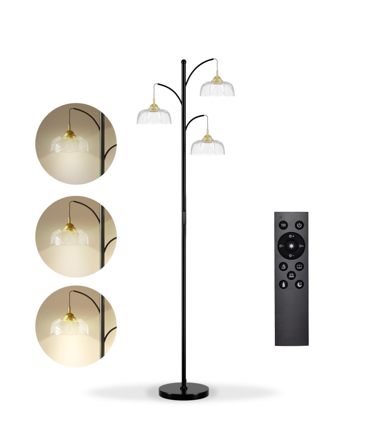 Click here for Modern Standing Floor Lamp with Led Bulbs  3 Adjus... prices