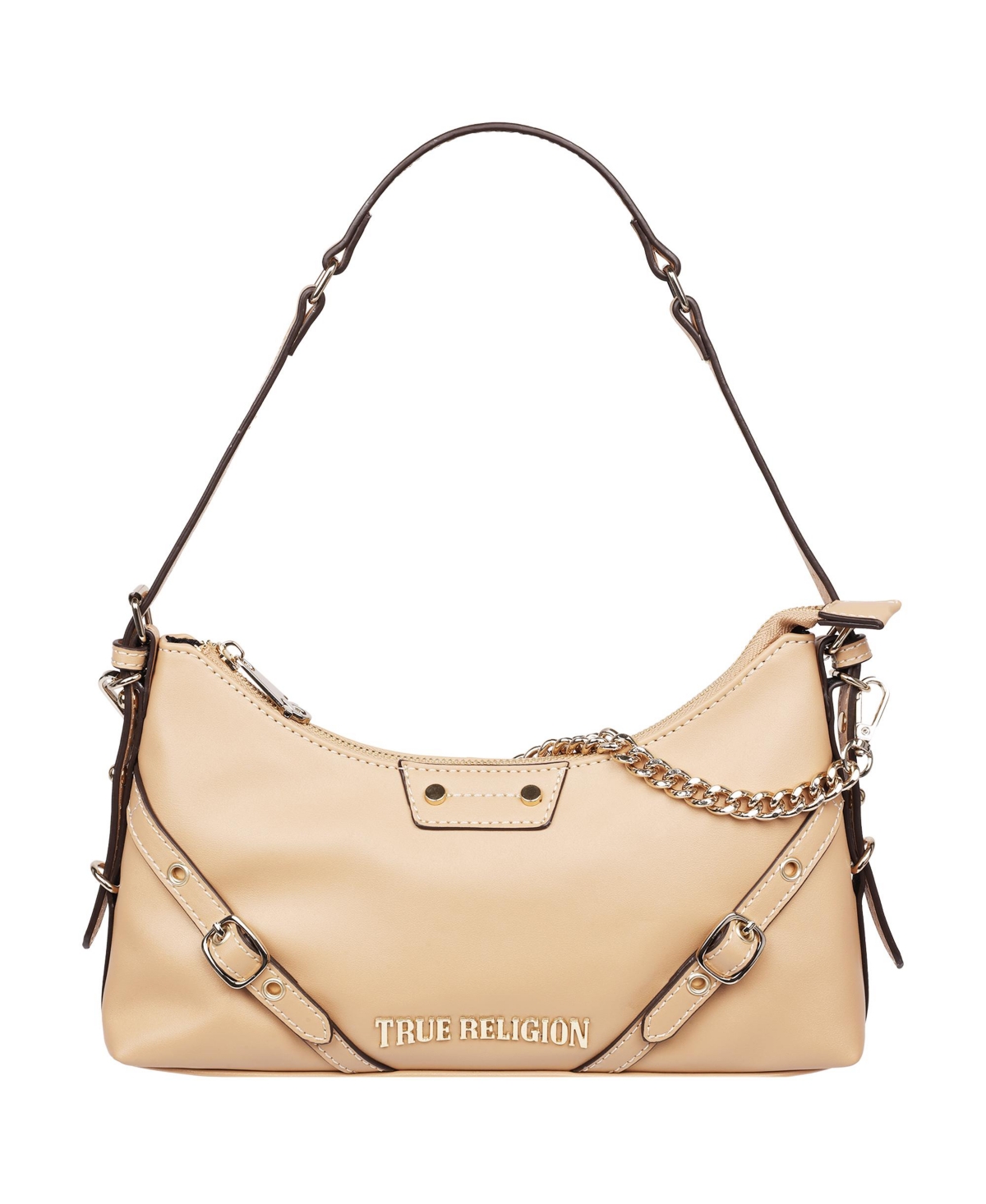 Click here for True Religion Smooth Pu Belted Shoulder Bag - Came... prices