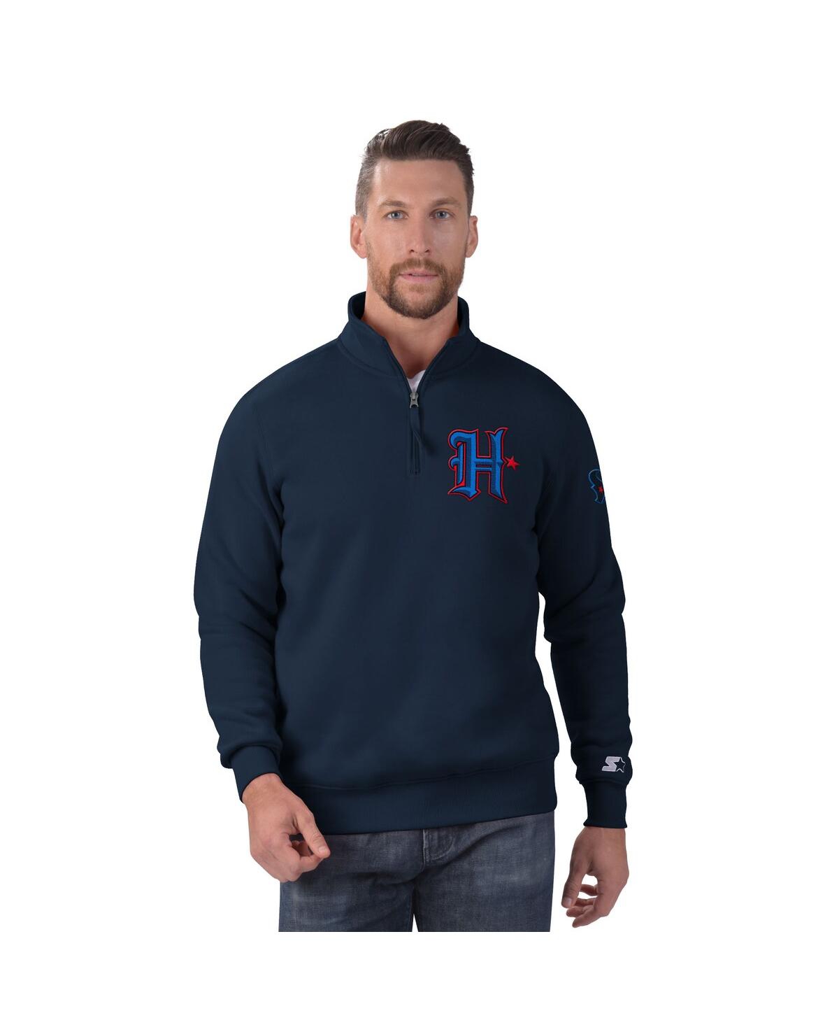 Click here for Starter Mens Navy Houston Texans Classic Quarter-Z... prices