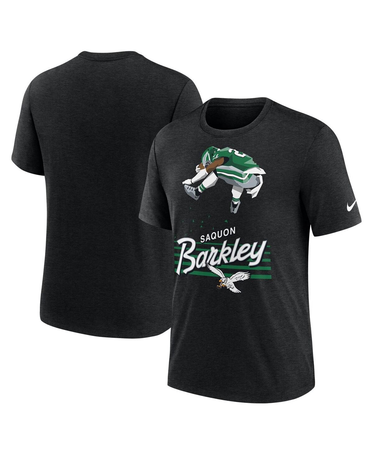 Click here for Nike Mens Saquon Barkley Heather Black Philadelphi... prices