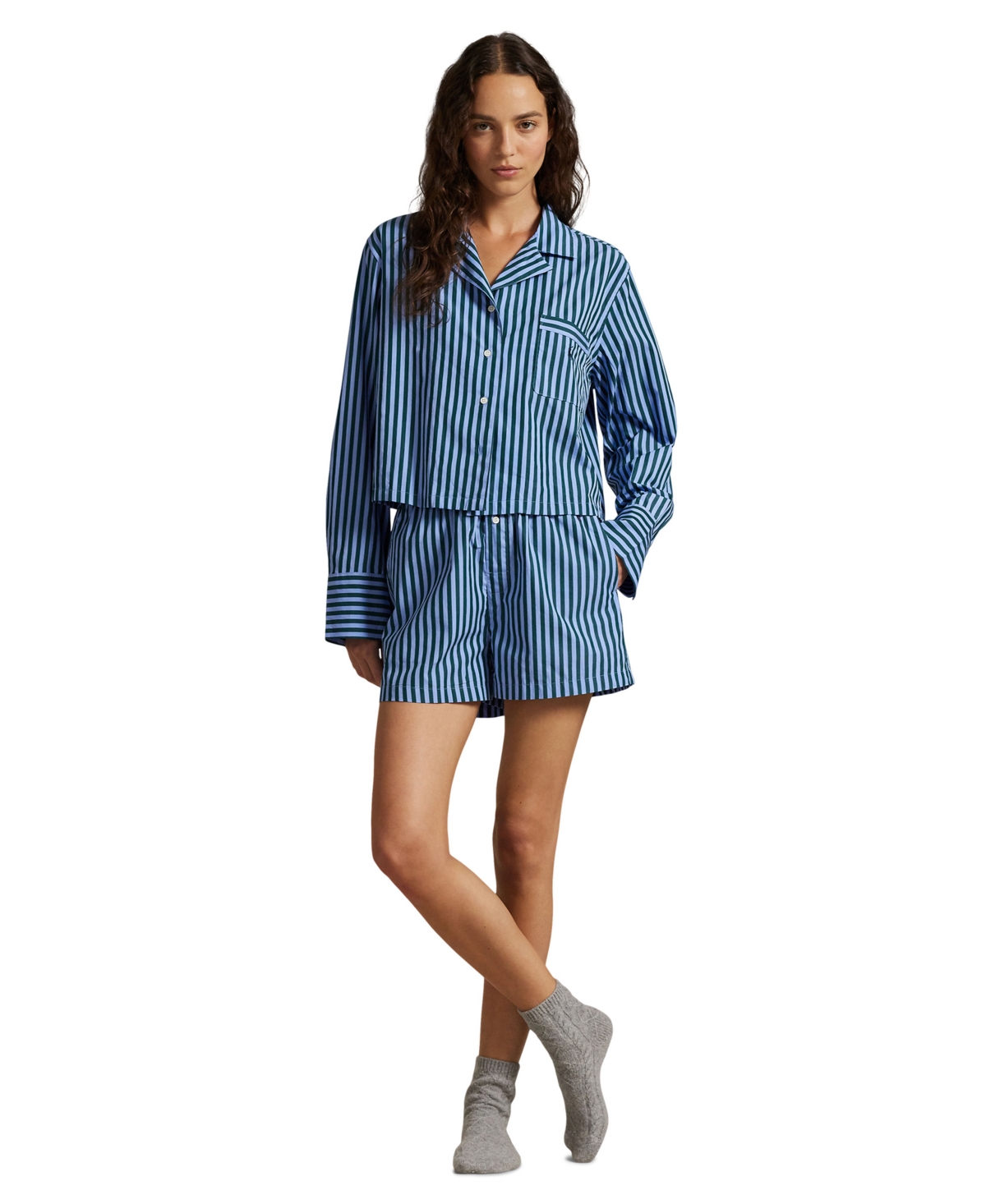 Click here for Polo Ralph Lauren Womens 2-Piece Cropped Shirt and... prices