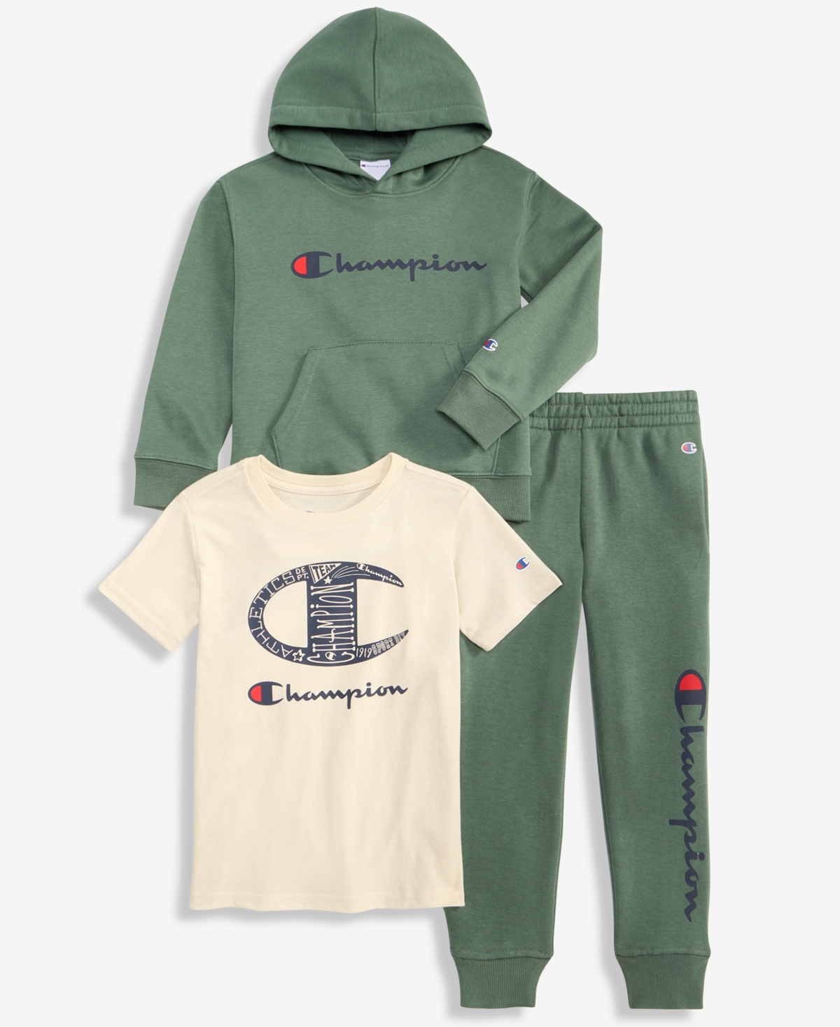 Click here for Champion Boys 4T-7 3-Piece T-Shirt  Hoodie and Jog... prices