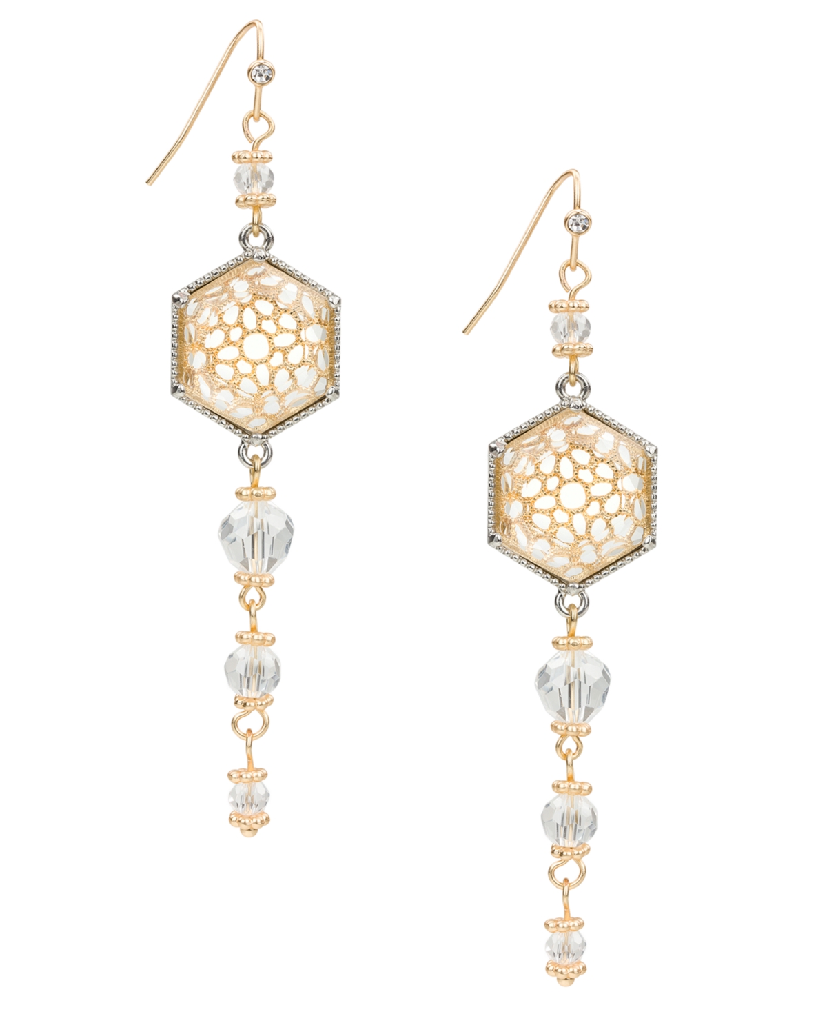 Click here for Patricia Nash Matte Gold-Tone and Rhodium Bead Dro... prices