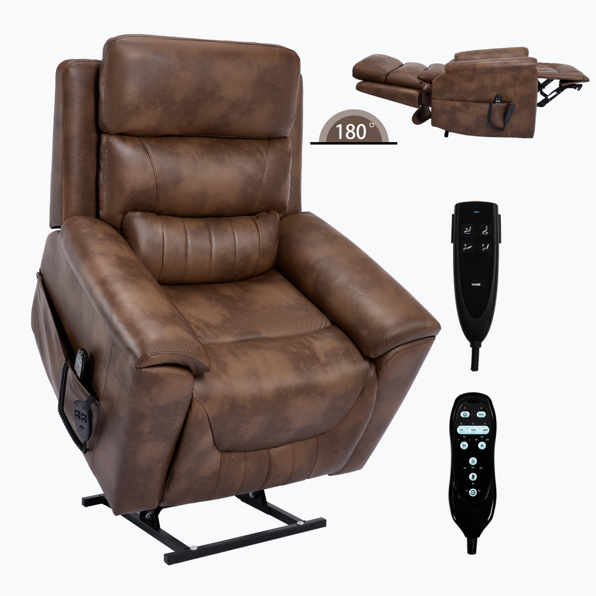 Click here for Boyel Living Faux Leather Dual Motor Infinite Posi... prices