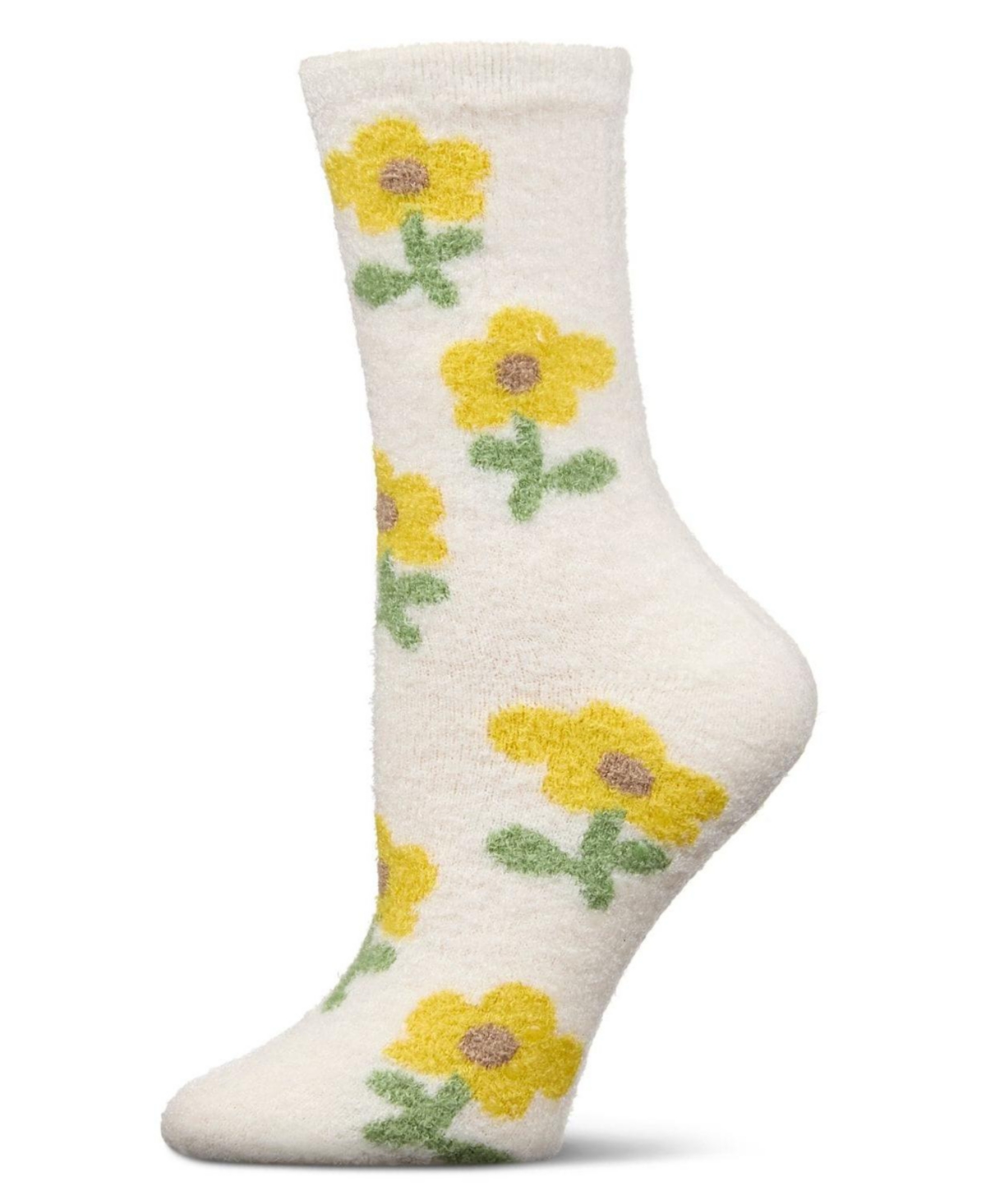Click here for MeMoi Womens Flower Aloe Infused Crew Socks - Ivor... prices