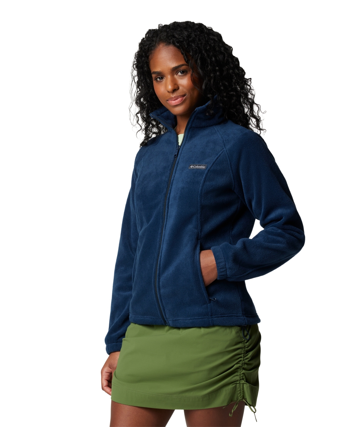 Columbia Benton Springs Womens Fleece Lightweight Jacket  X-small  Blue