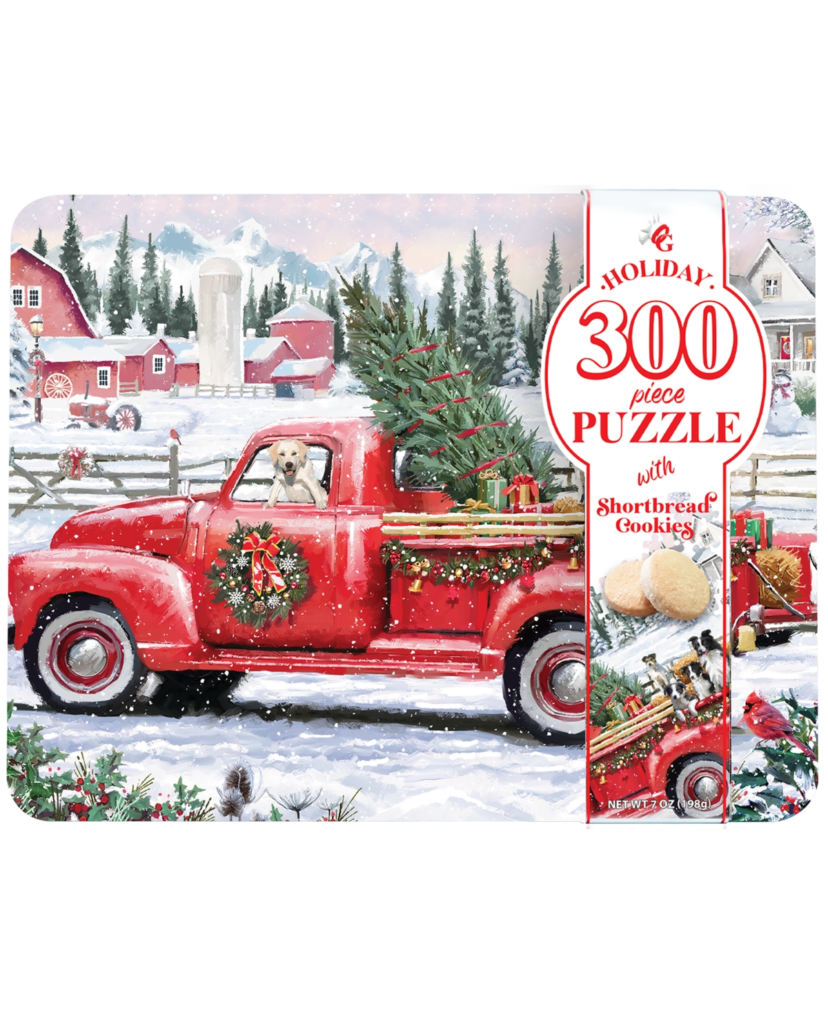 Click here for Original Gourmet Christmas Truck Puzzle Cookie Tin... prices