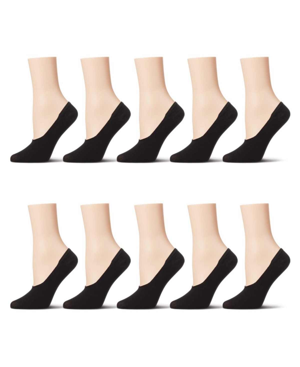 Click here for MeMoi Womens 10 Pair Pack High Cut Sneaker Liners... prices