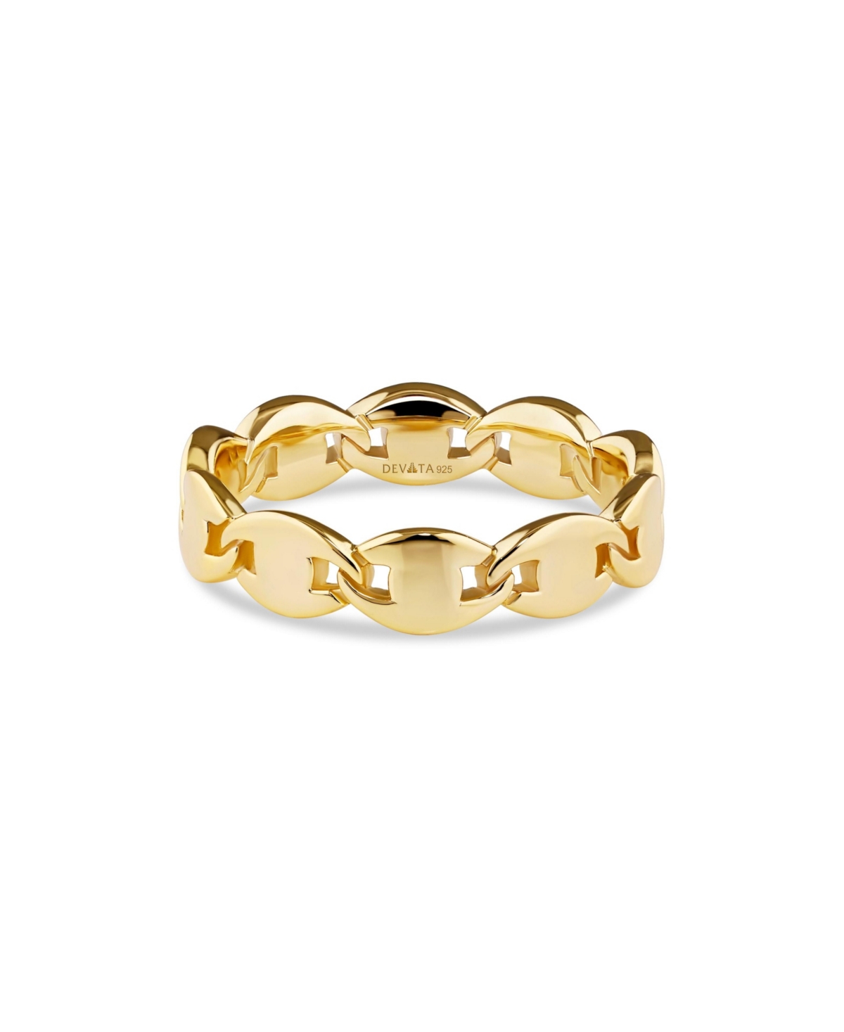 Click here for Devata Mariner Link Eternity Ring in Gold Plated S... prices