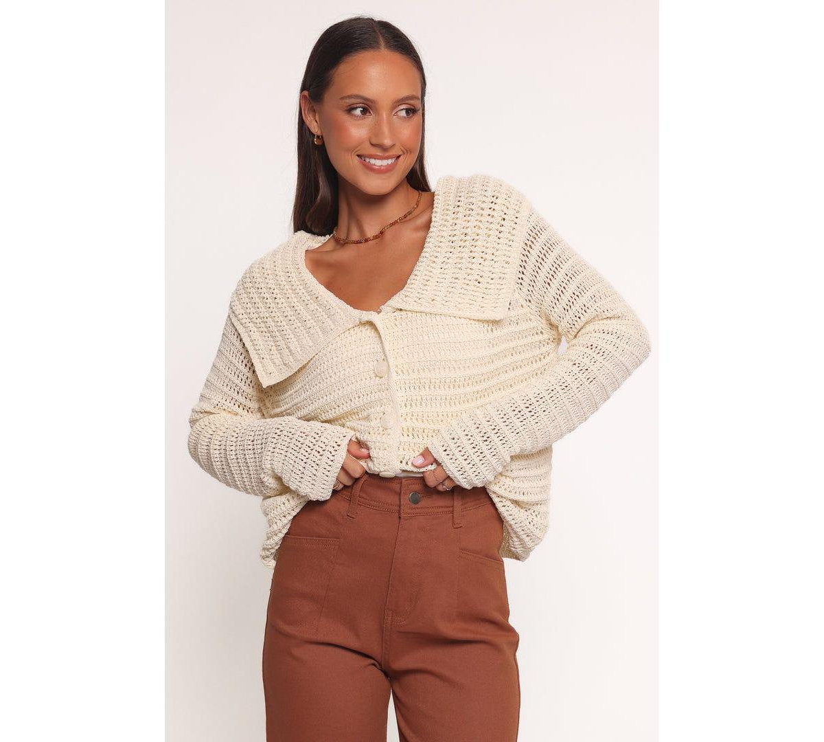 Click here for Petal and Pup Womens Lyra Large Collar Cardigan -... prices