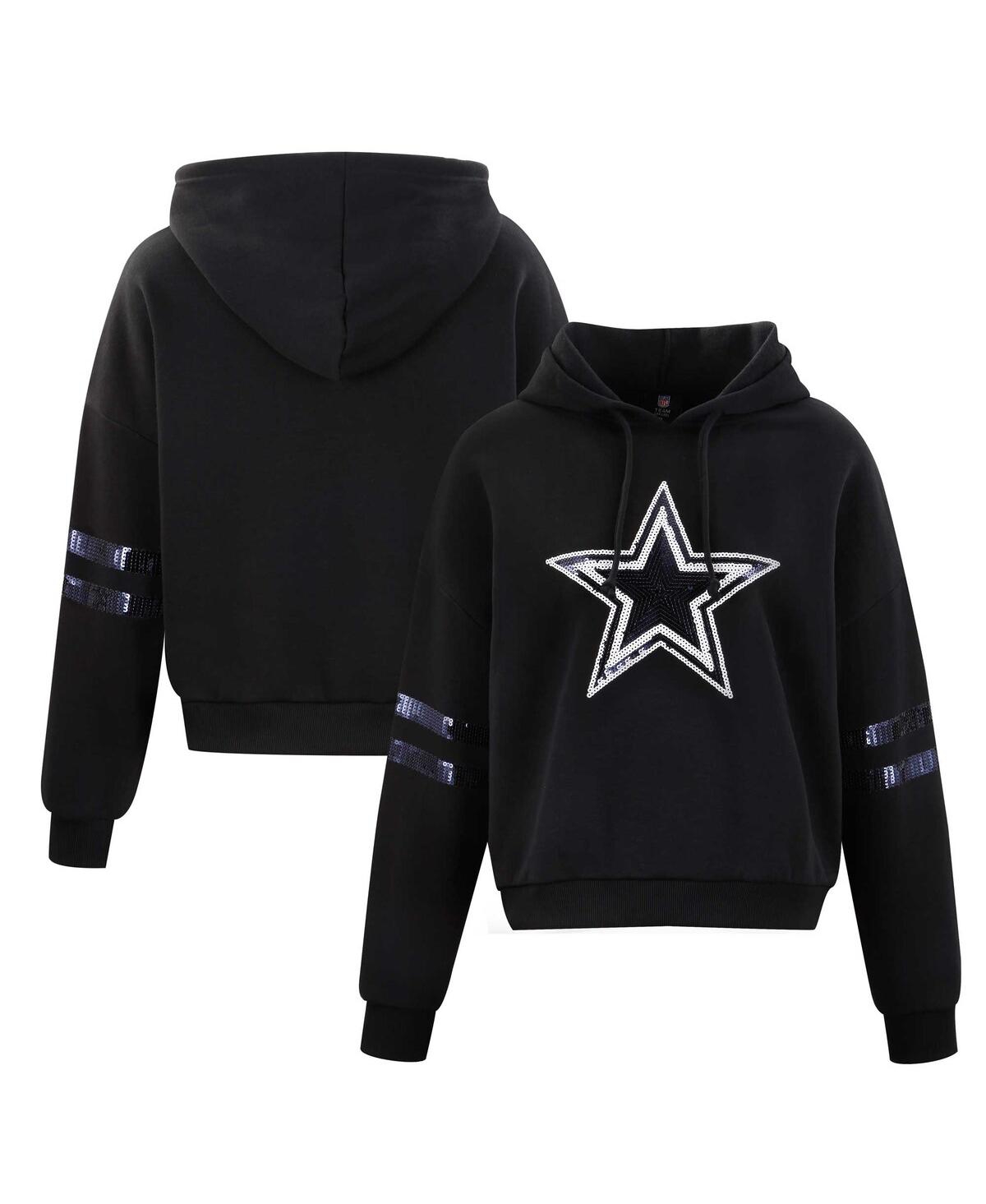 Click here for Cuce Womens Black Dallas Cowboys Cropped Sequins P... prices