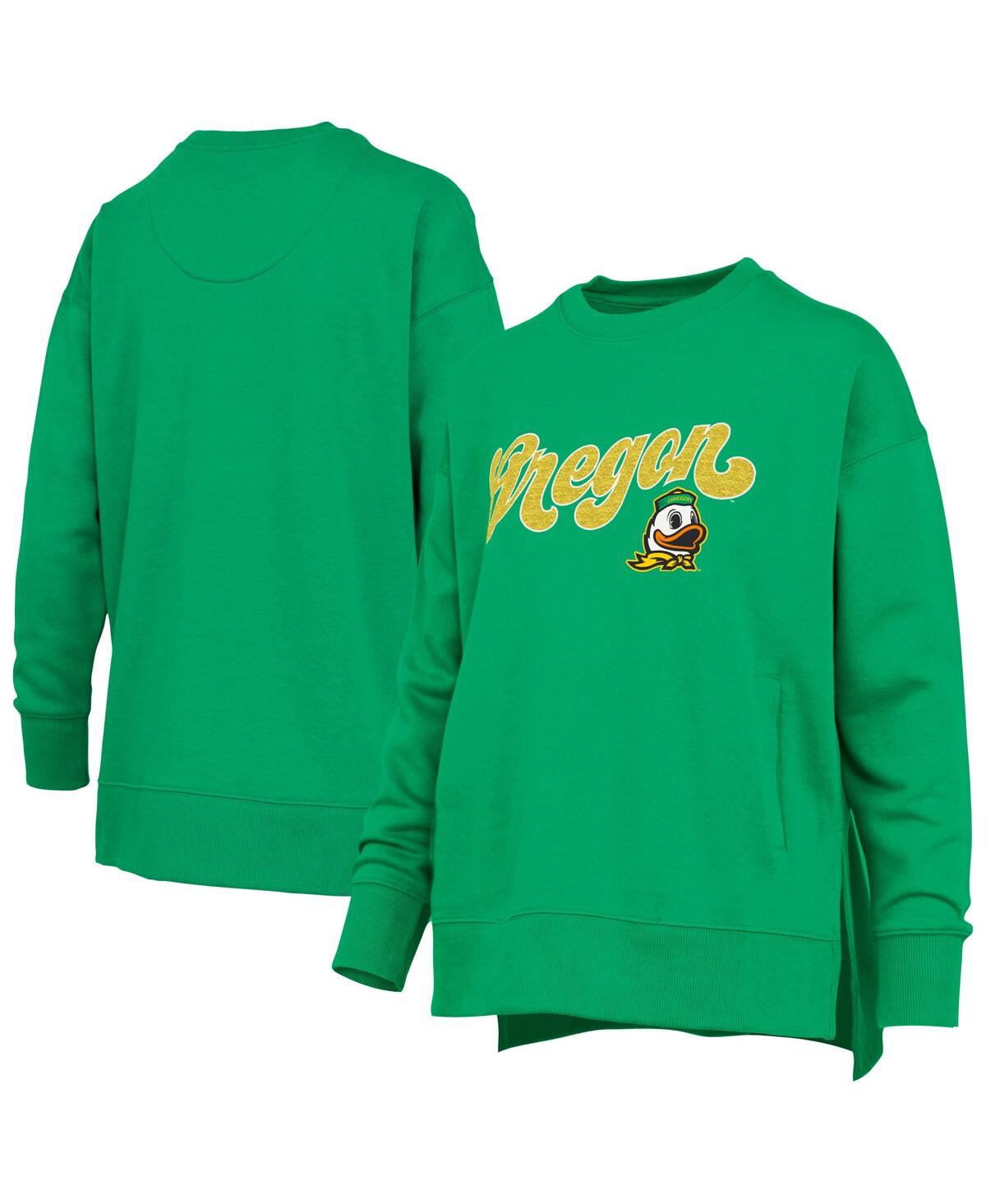 Click here for Pressbox Womens Green Oregon Ducks Bonanza Chenill... prices