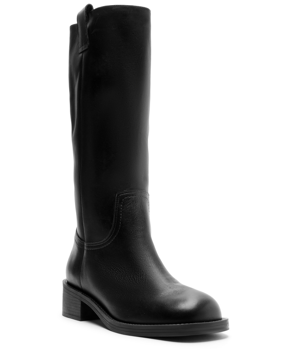 Click here for Arezzo Womens Hadley Low Block Heel Boots - Black prices