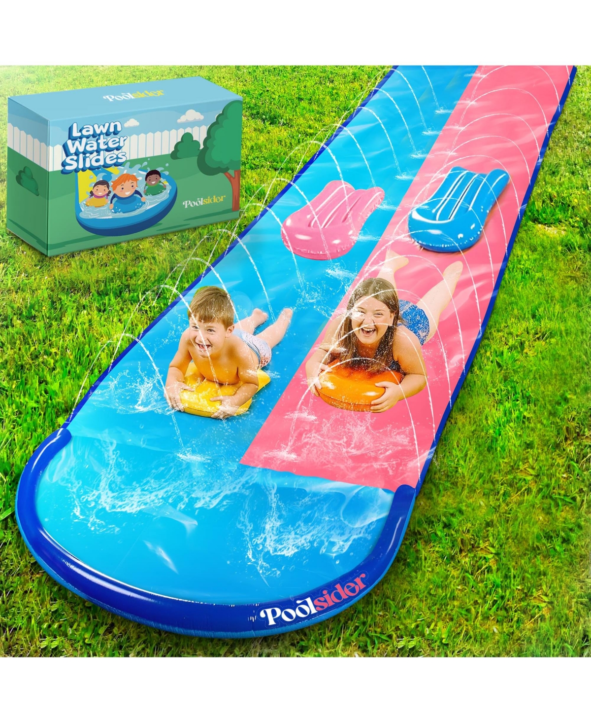 Click here for Poolsider Premium Double Slip and Slide – 2... prices