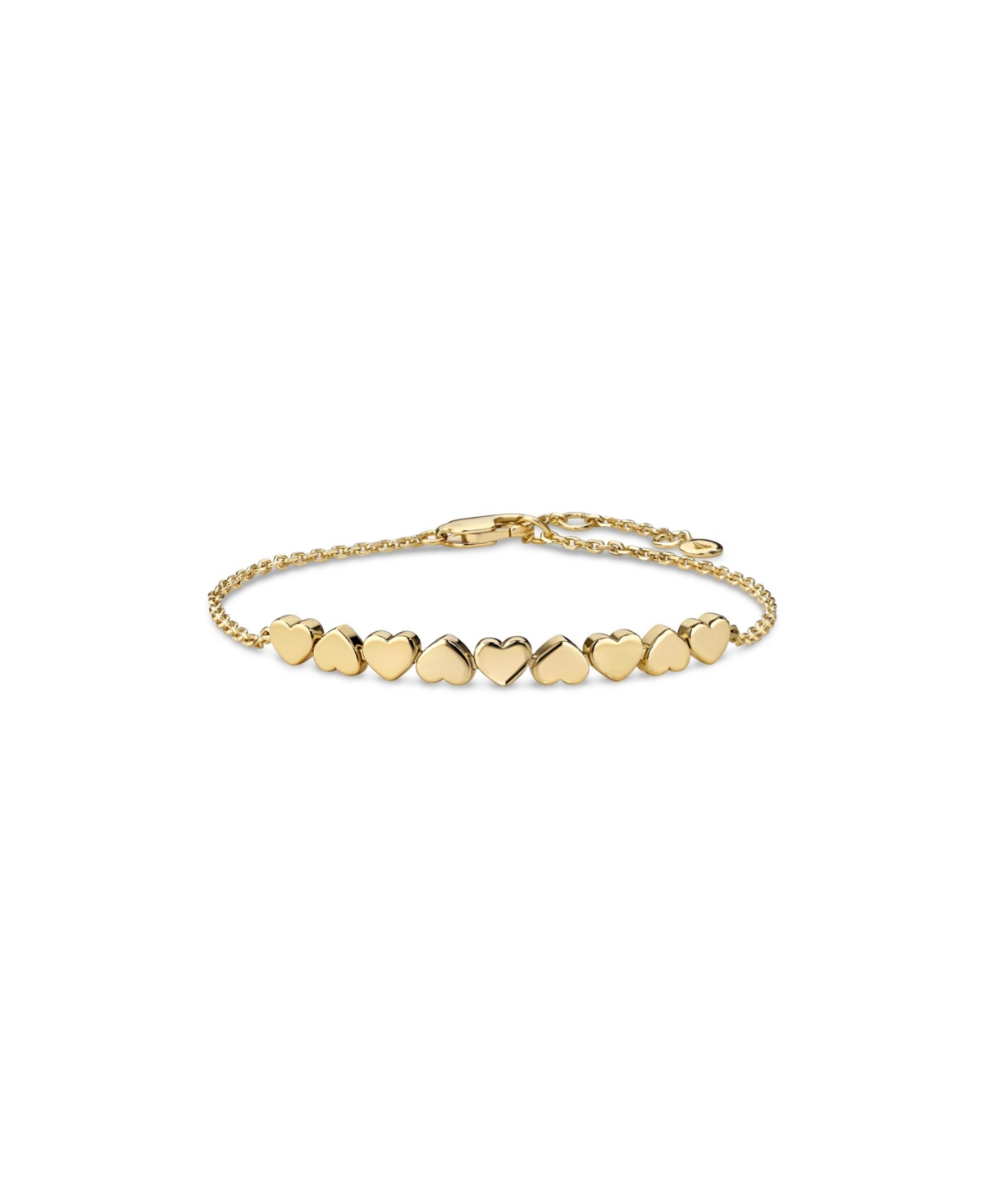Click here for Devata Sweet Heart Chain Bracelet in Gold Plated S... prices