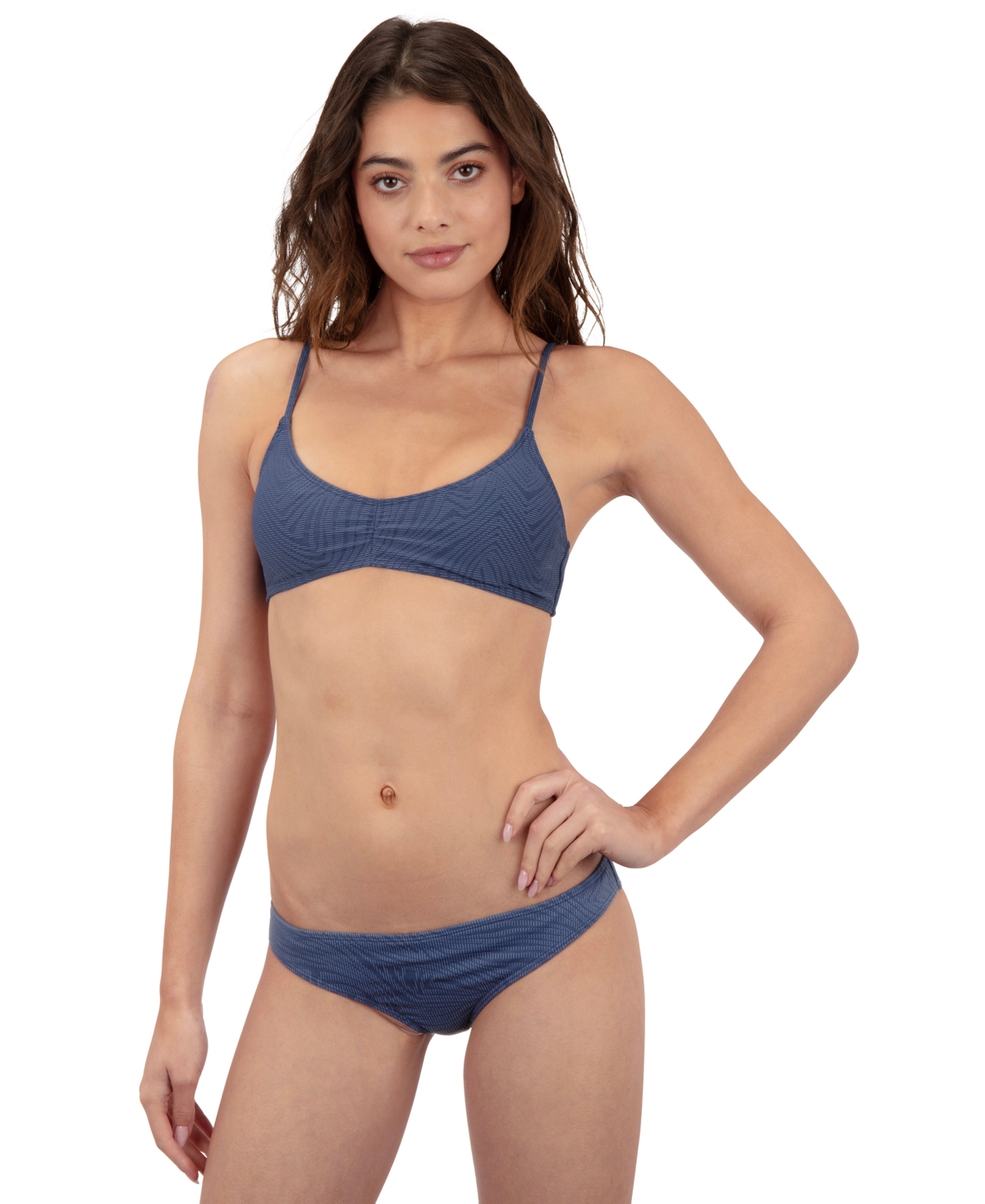 Click here for Hurley Juniors New Wave Scrunch Swim Bralette - Wa... prices