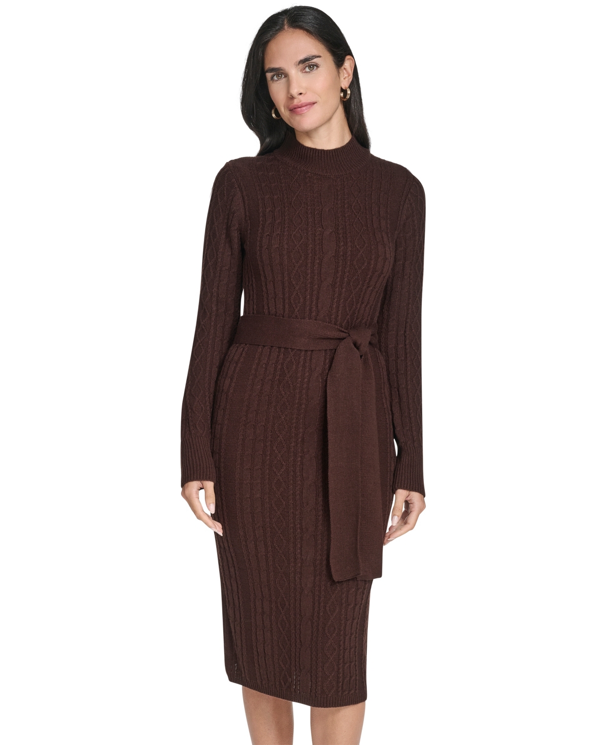Click here for Jessica Howard Womens Long Sleeve Mock Neck Belted... prices