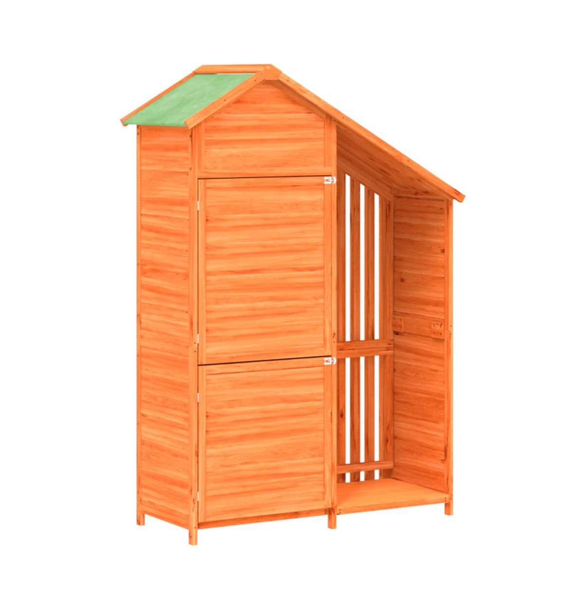 Click here for Garden Tool Shed Brown Solid pine wood  Plywood Me... prices