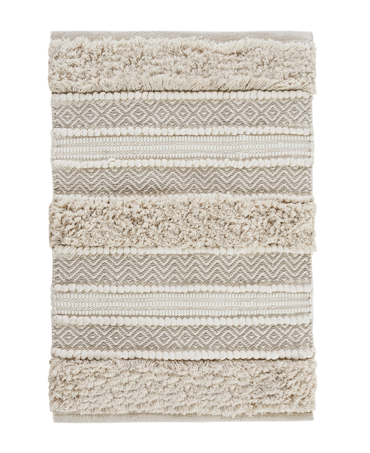 Click here for Ink+Ivy Asher Woven Texture Stripe Bath Rug  20 x... prices
