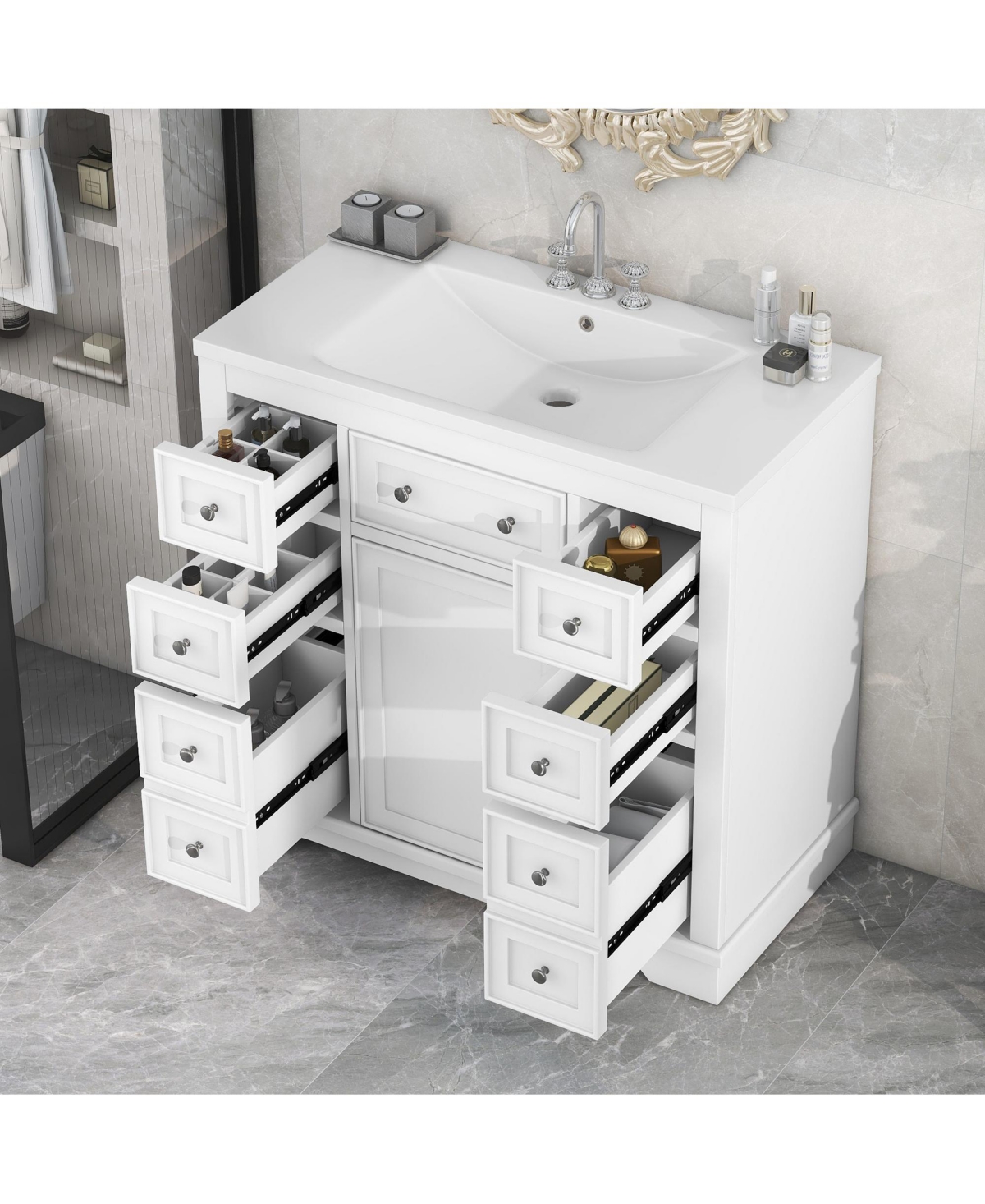 Click here for Casainc 36" Bathroom Vanity with Sink Combo... prices