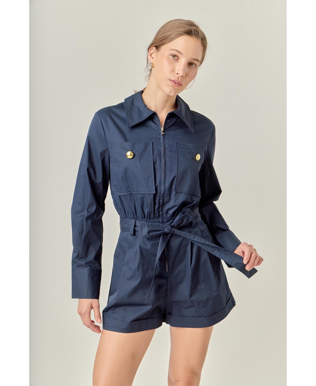 Click here for English Factory Womens Big Pocket Jumpsuit - Navy prices