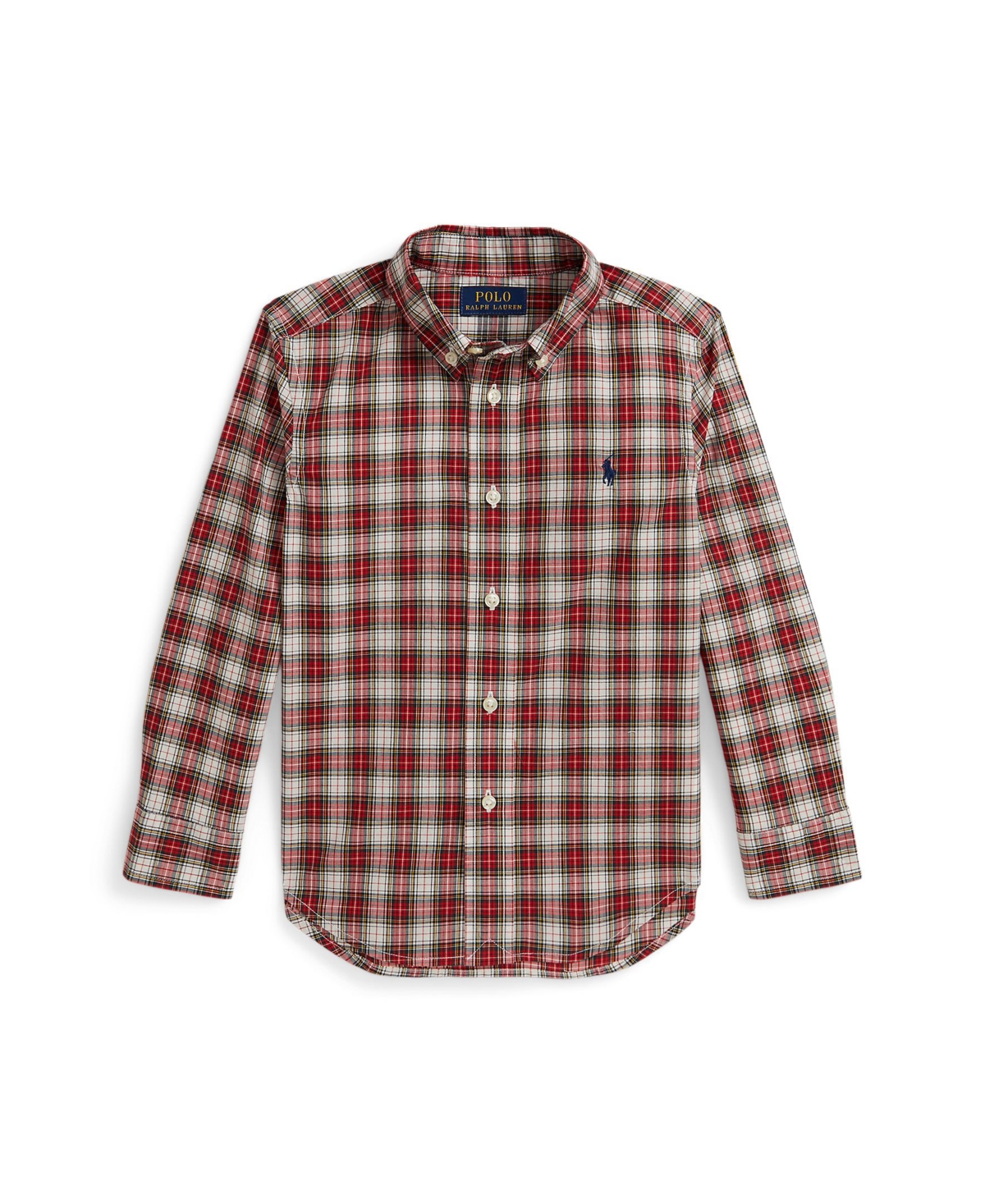 Click here for Polo Ralph Lauren Boys 2-7 Plaid Cotton Poplin Shi... prices