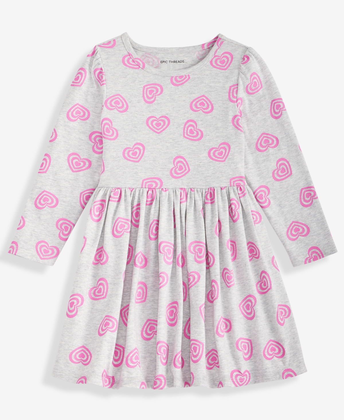 Click here for Epic Threads Girls Toddler 2T-4T Heart-Print Long-... prices