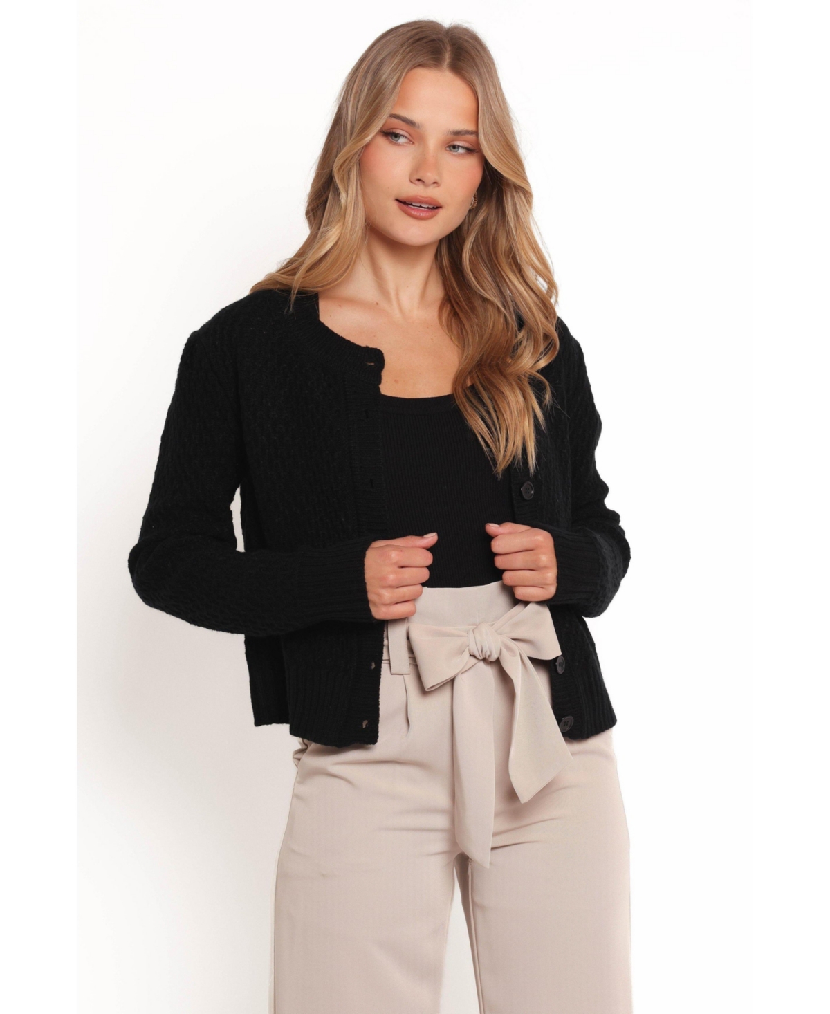 Click here for Petal and Pup Womens Ozara Cardigan - Black prices