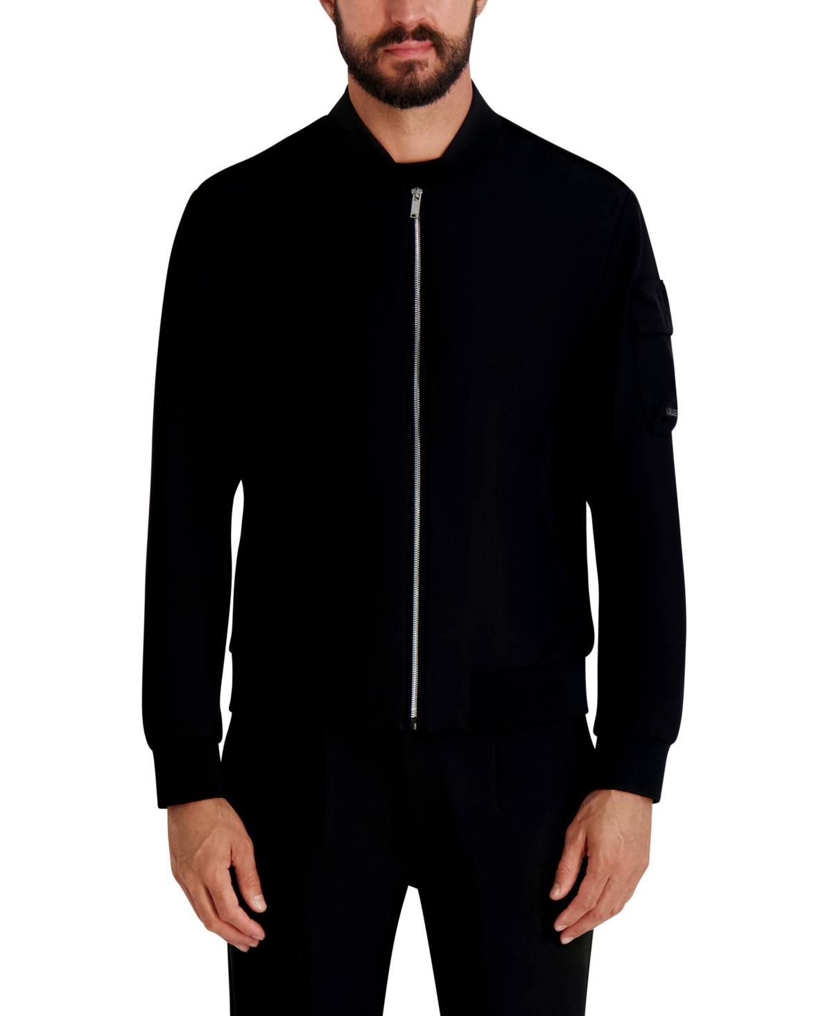 Click here for Karl Lagerfeld Paris Mens Zipper Bomber Jacket - B... prices