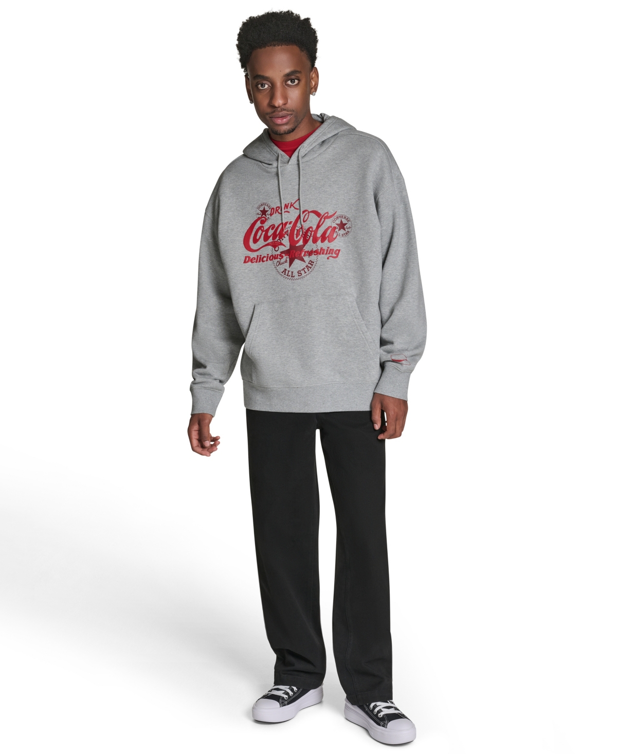 Click here for Converse Mens Coca Cola Logo Hooded Sweatshirt - G... prices