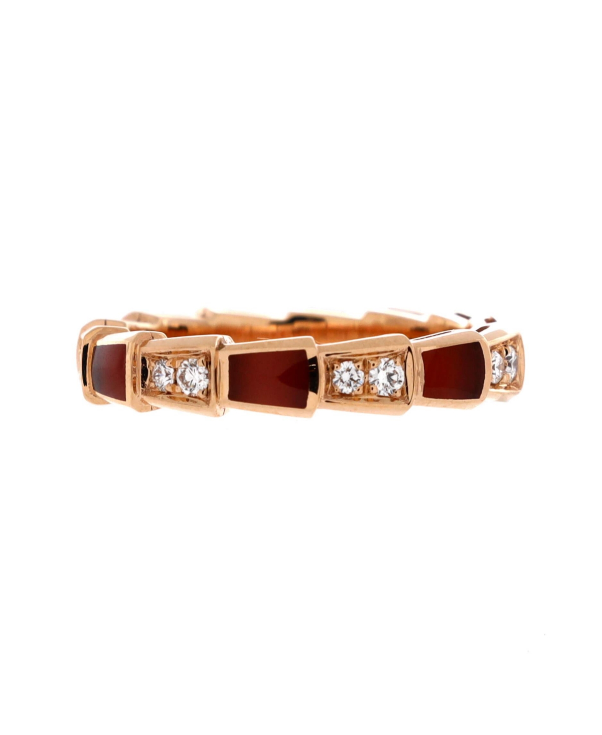 Click here for Pre-Owned Bvlgari Serpenti Viper Ring - 18k rose g... prices