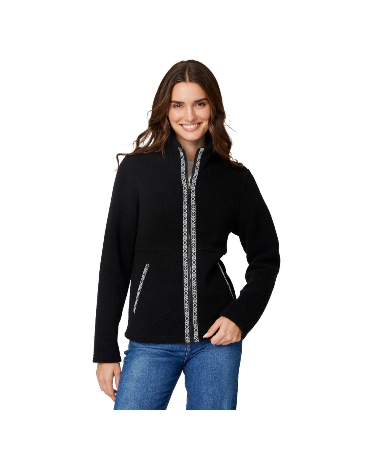 Click here for Free Country Womens Flex Sherpa Jacket - Black prices