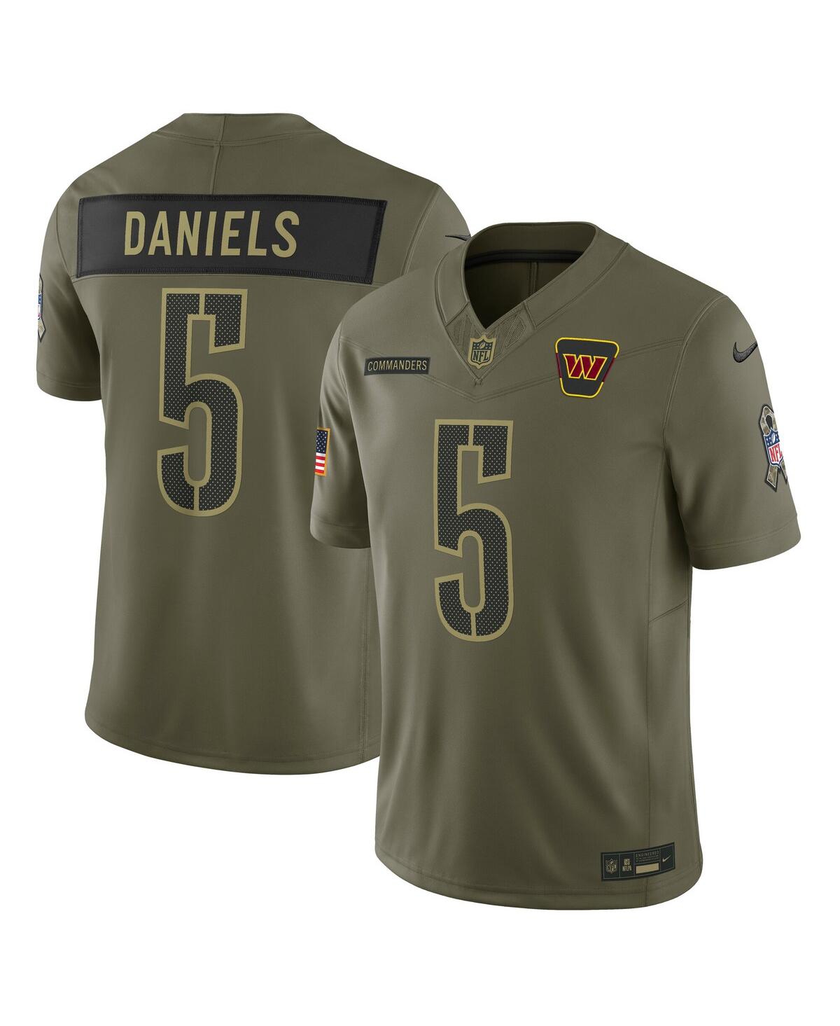 Click here for Nike Mens Jayden Daniels Olive Washington Commande... prices