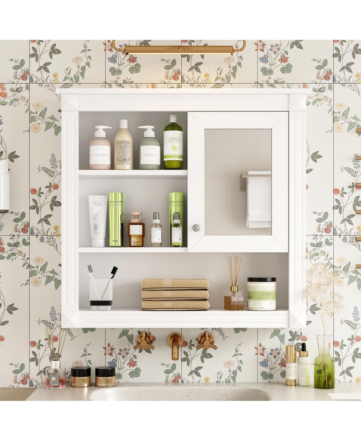 Click here for Casainc 32 Bathroom Wall Cabinet with Mirror  Adju... prices