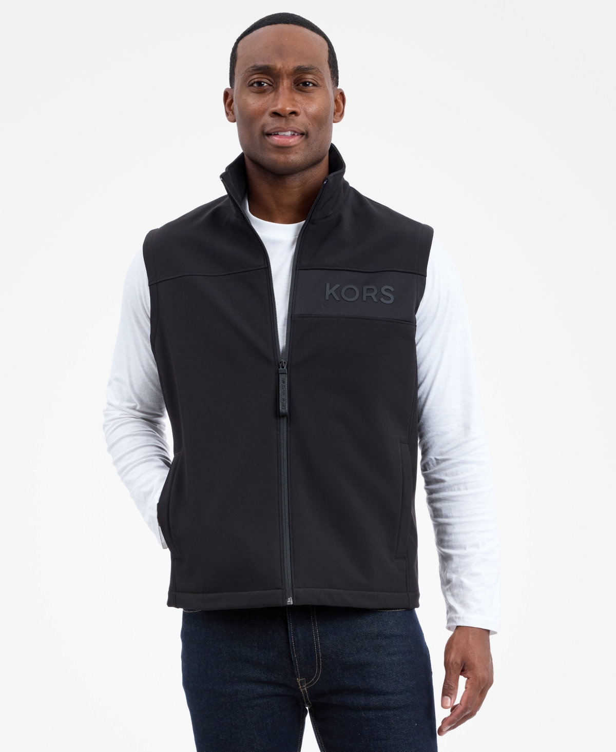 Click here for Michael Kors Mens Softshell Vest - Black prices
