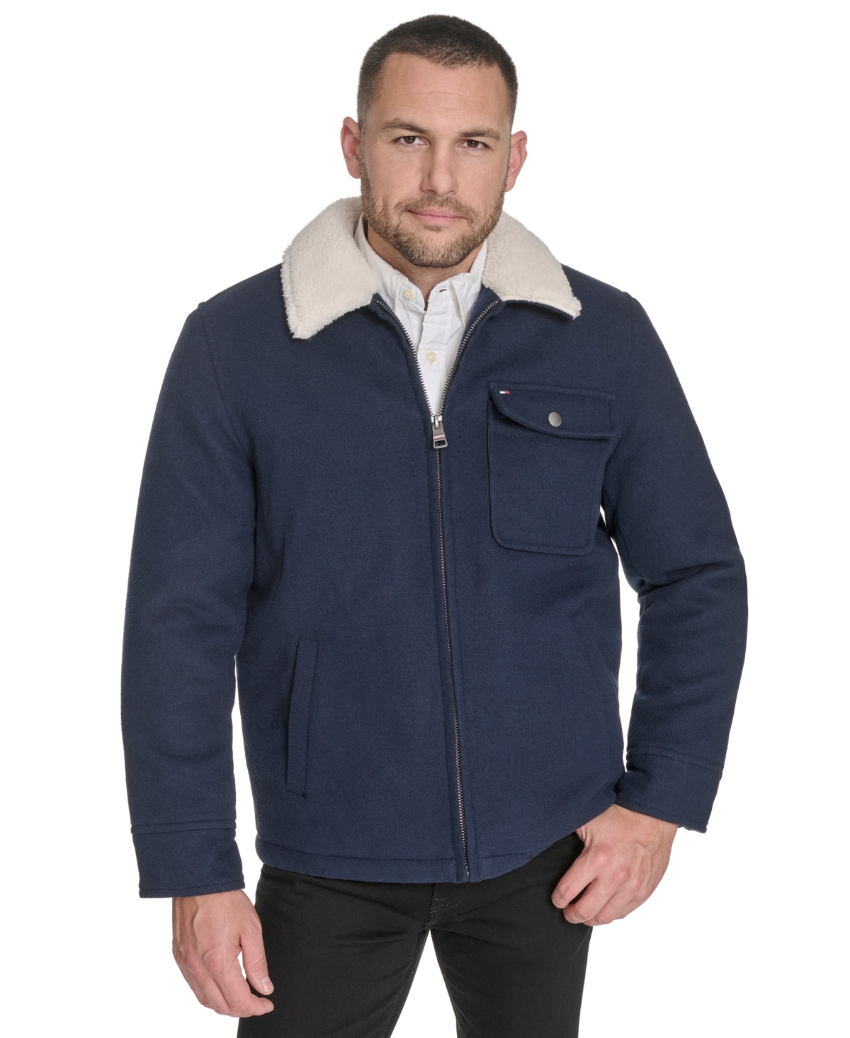 Click here for Tommy Hilfiger Mens Long Sleeves Jacket - Navy prices
