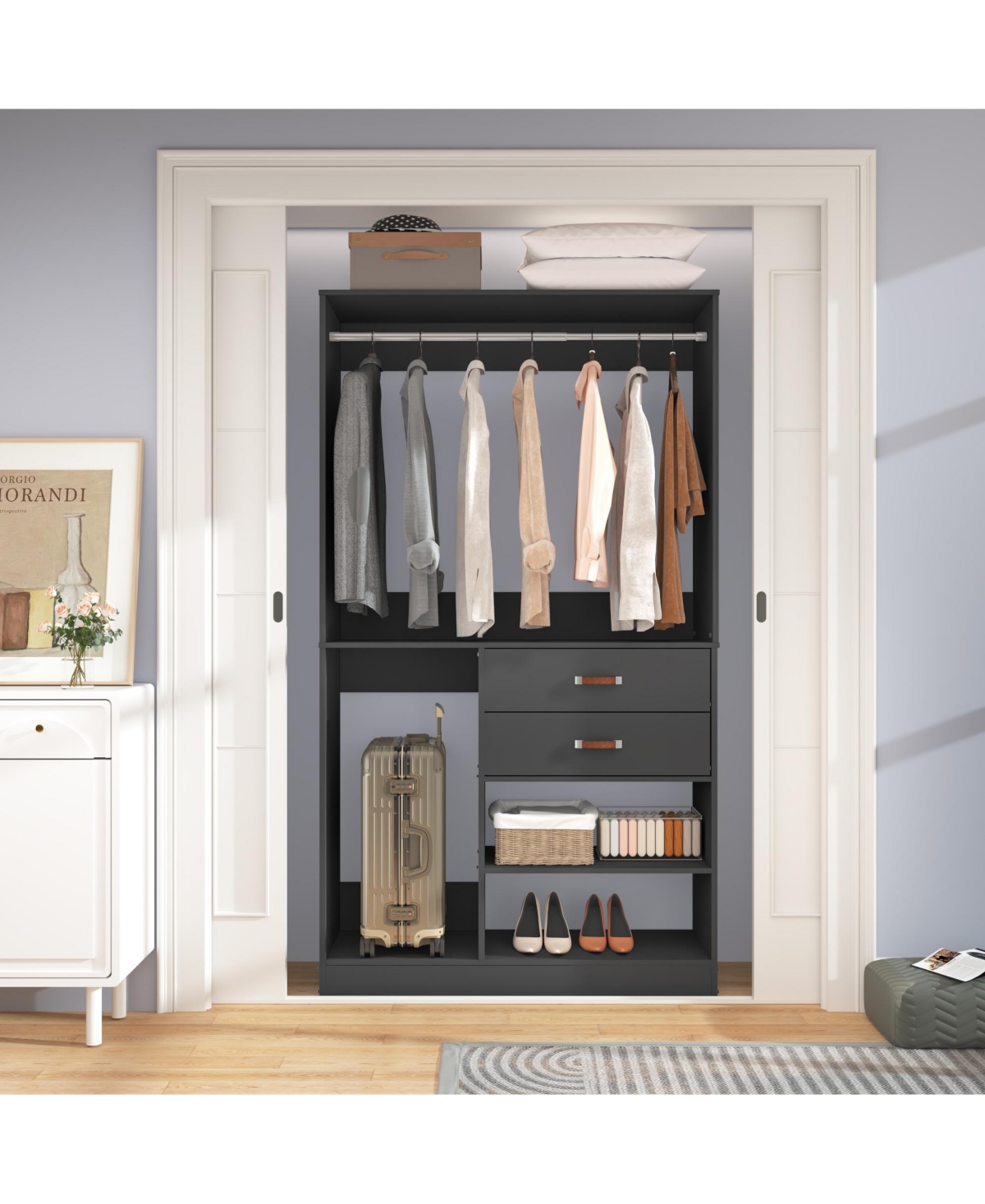 Click here for 8FT Walk In Closet Organizer with 3 Shelving Tower... prices