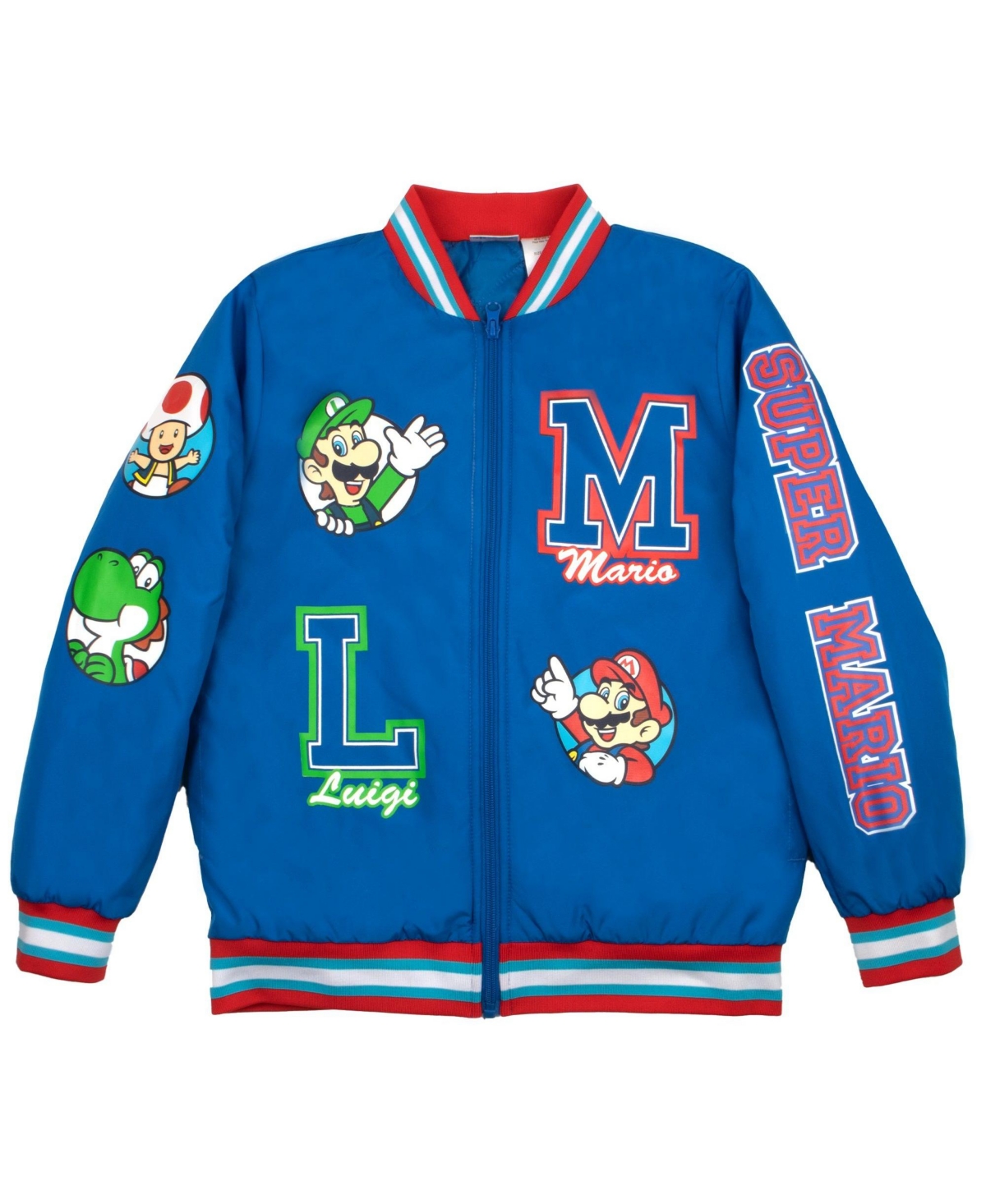 Click here for Mario Boys Super Luigi Bomber Jacket - Bros. Blue prices