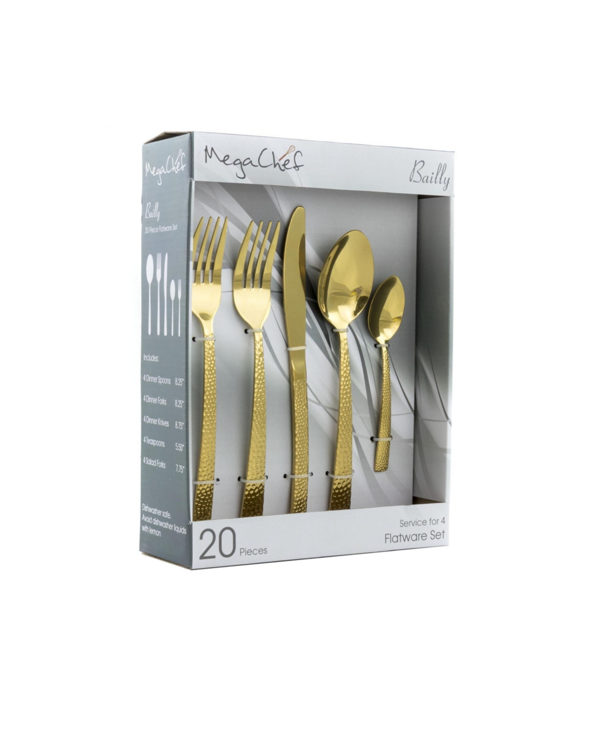 Click here for MegaChef Baily 20 Piece Flatware Utensil Set  Stai... prices