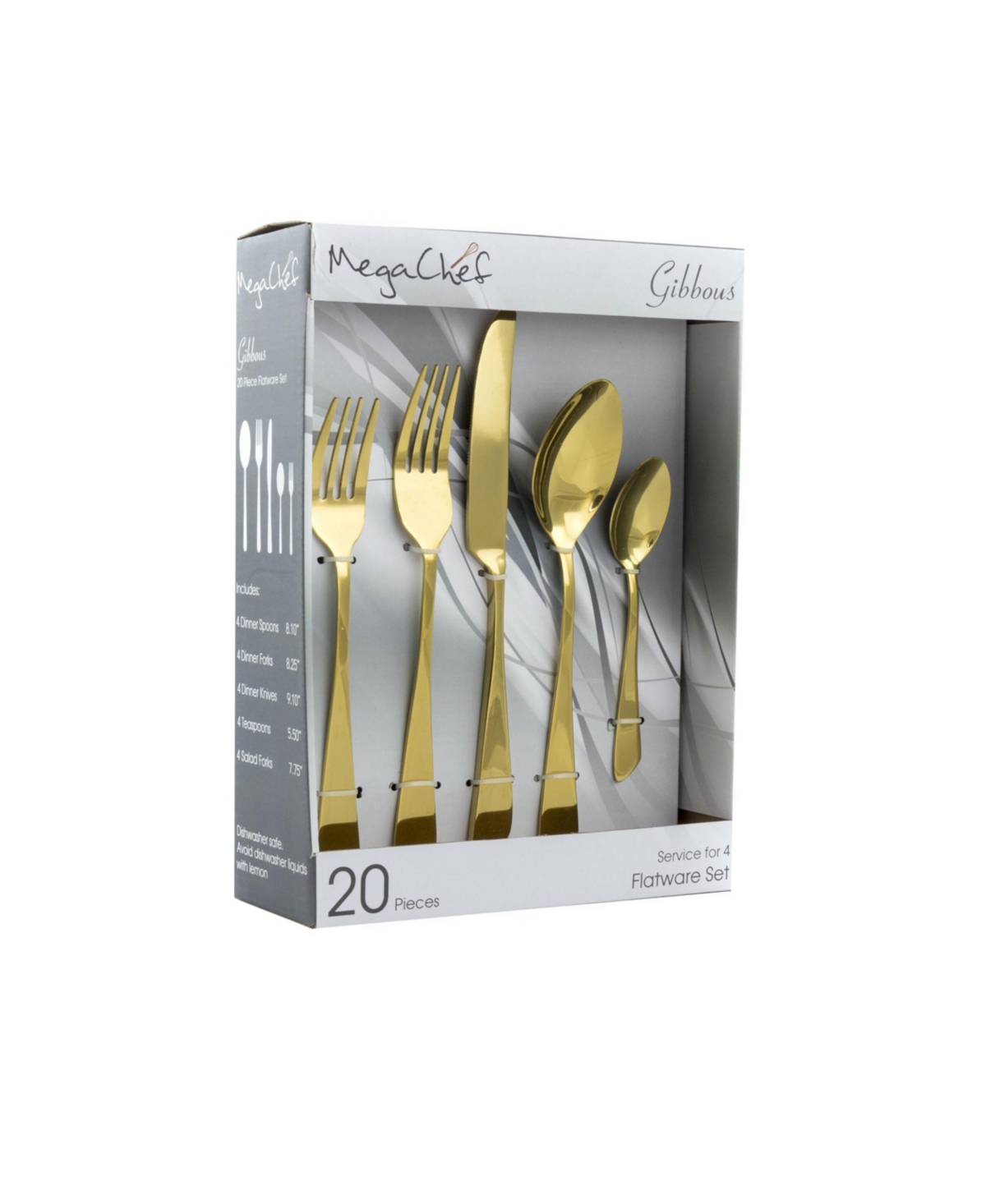 Click here for MegaChef Gibbous 20 Piece Flatware Utensil Set  St... prices