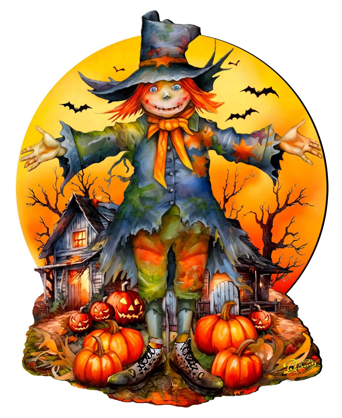 Click here for Designocracy Scarecrow Holiday Door Decor - Multi... prices