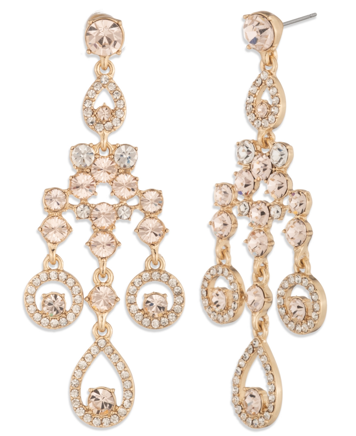 Click here for Givenchy Gold-Tone Crystal Pave Pear Chandelier Ea... prices