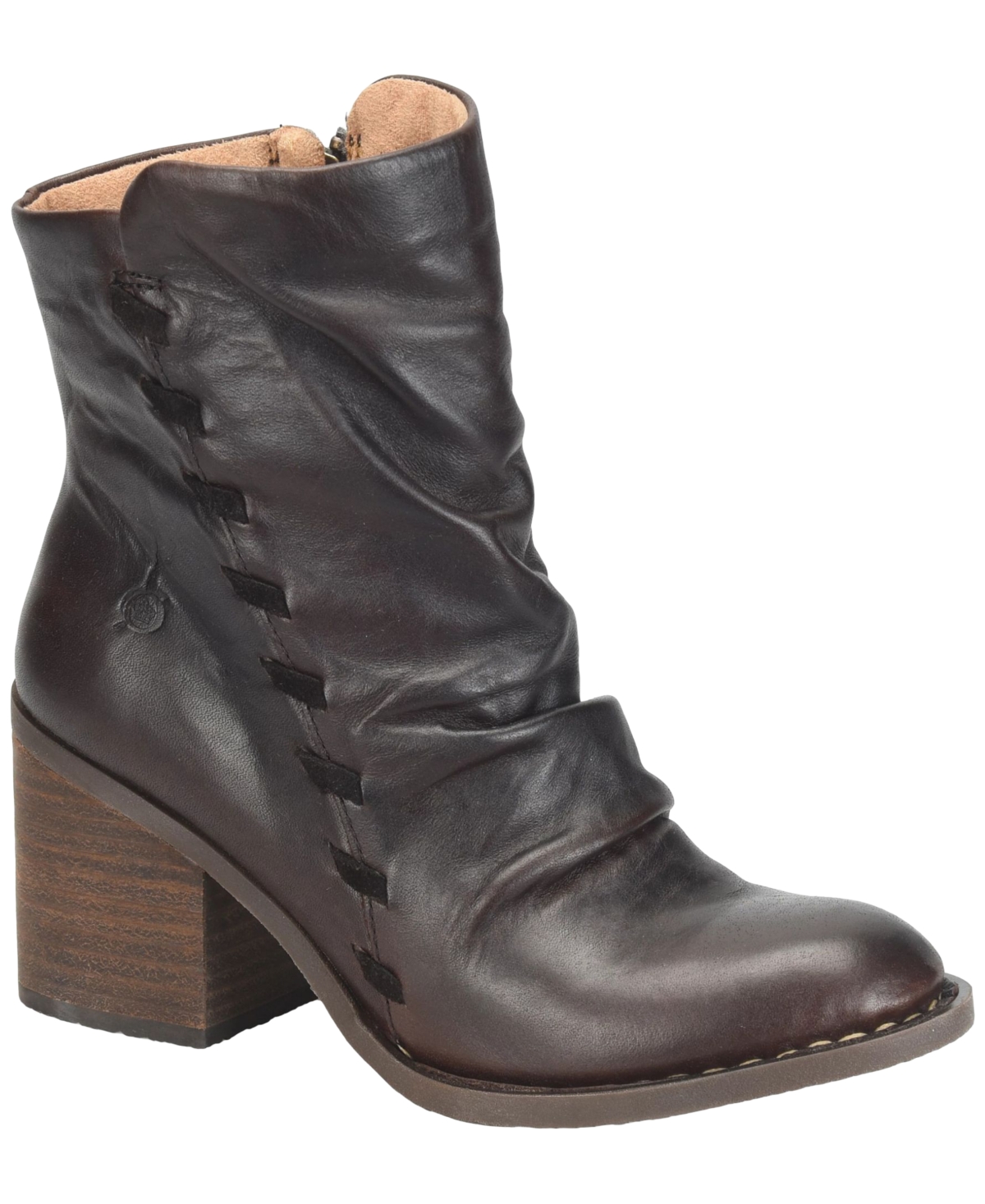 Click here for Born Womens Toni Block Heel Booties - Dark Brown (... prices